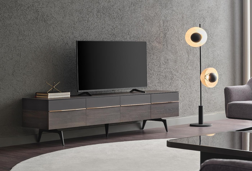 Marion Luxury TV Unit with Walnut Finish | Enza Home