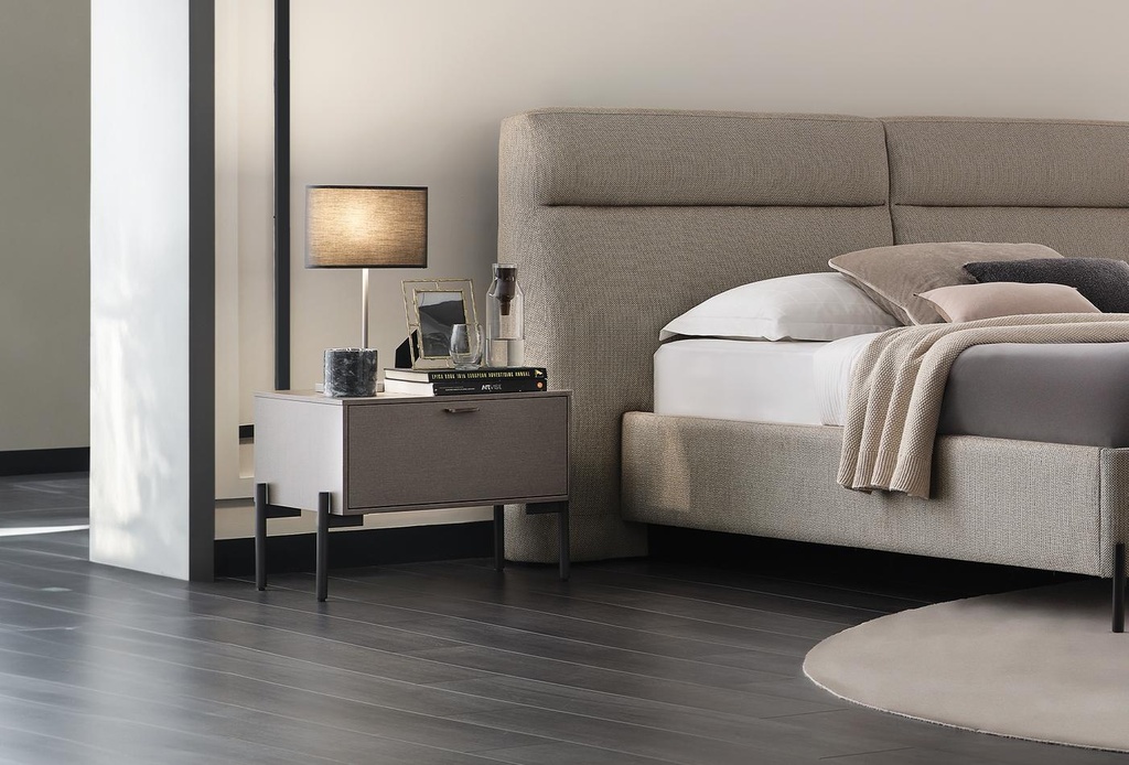 Berta Bronze Bedside Table – Designer Nightstand | Enza Home